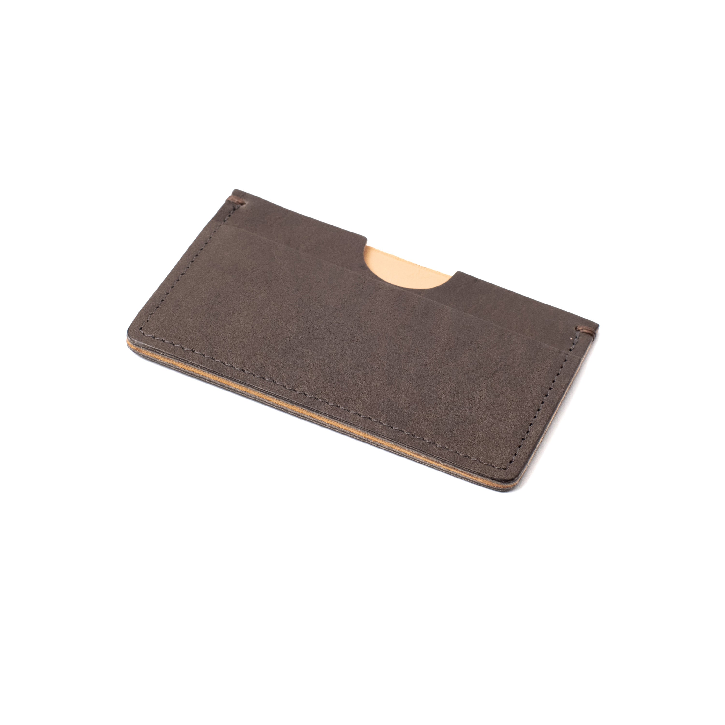 Houghton Card Holder - Grey Horween Buffalo – Crown Northampton