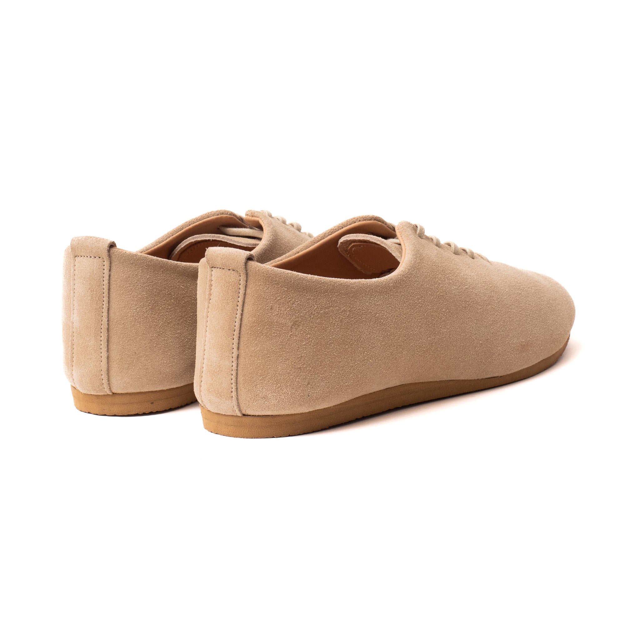 Regent Wholecut Shoe - Sand Janus Calf Suede – Crown Northampton