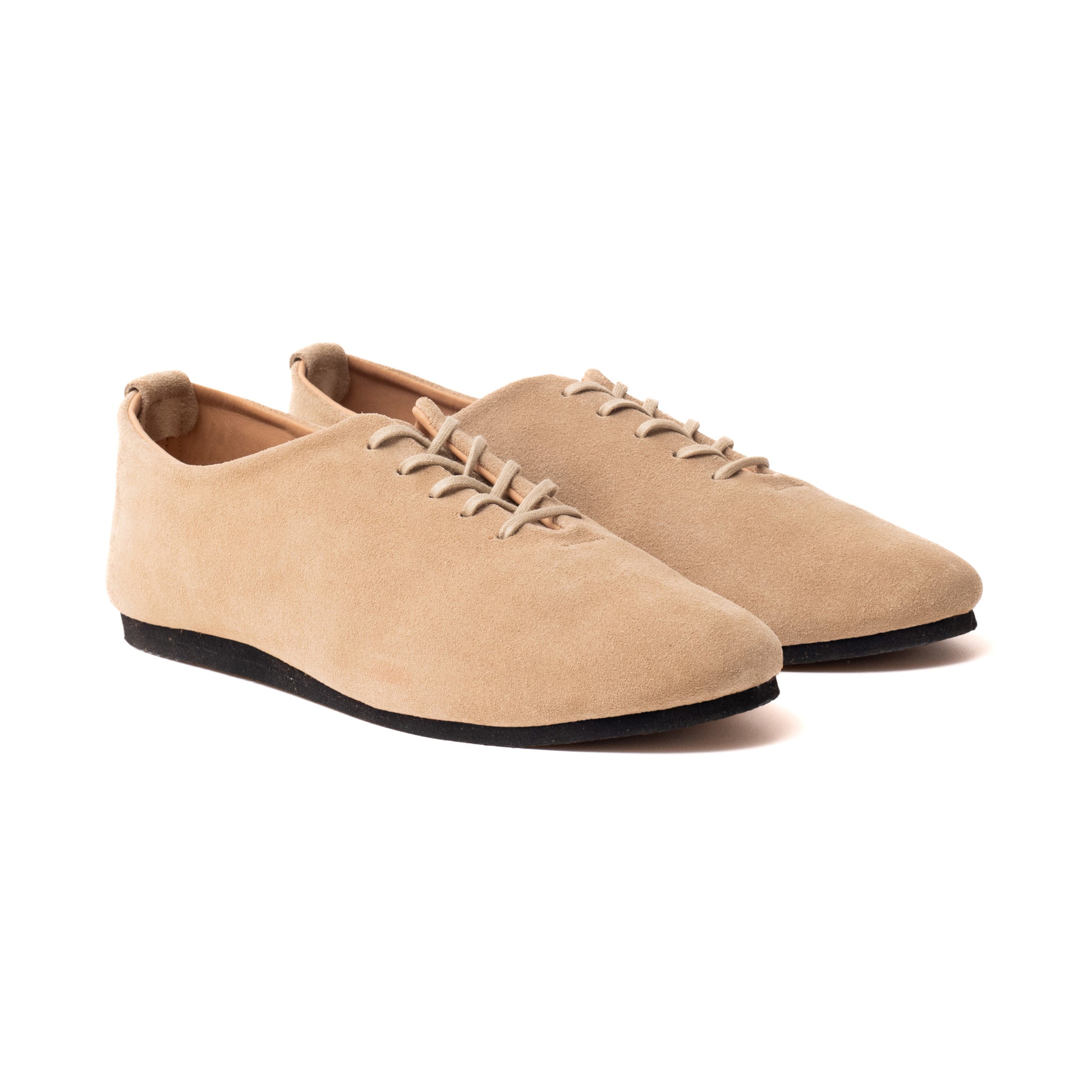 Regent Wholecut Shoe - Sand Janus Calf Suede – Crown Northampton