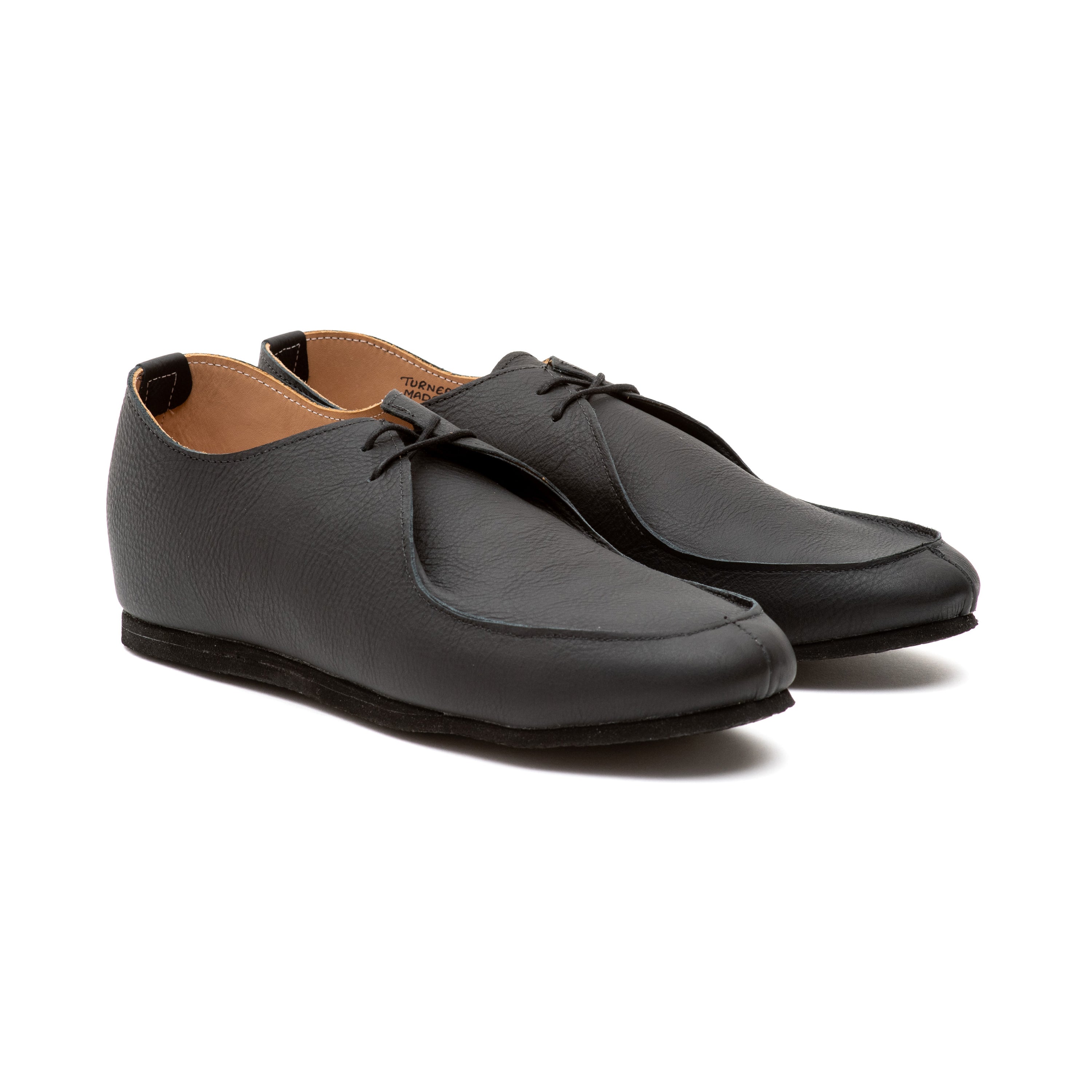 Turner Apron Shoe - Black Calf – Crown Northampton