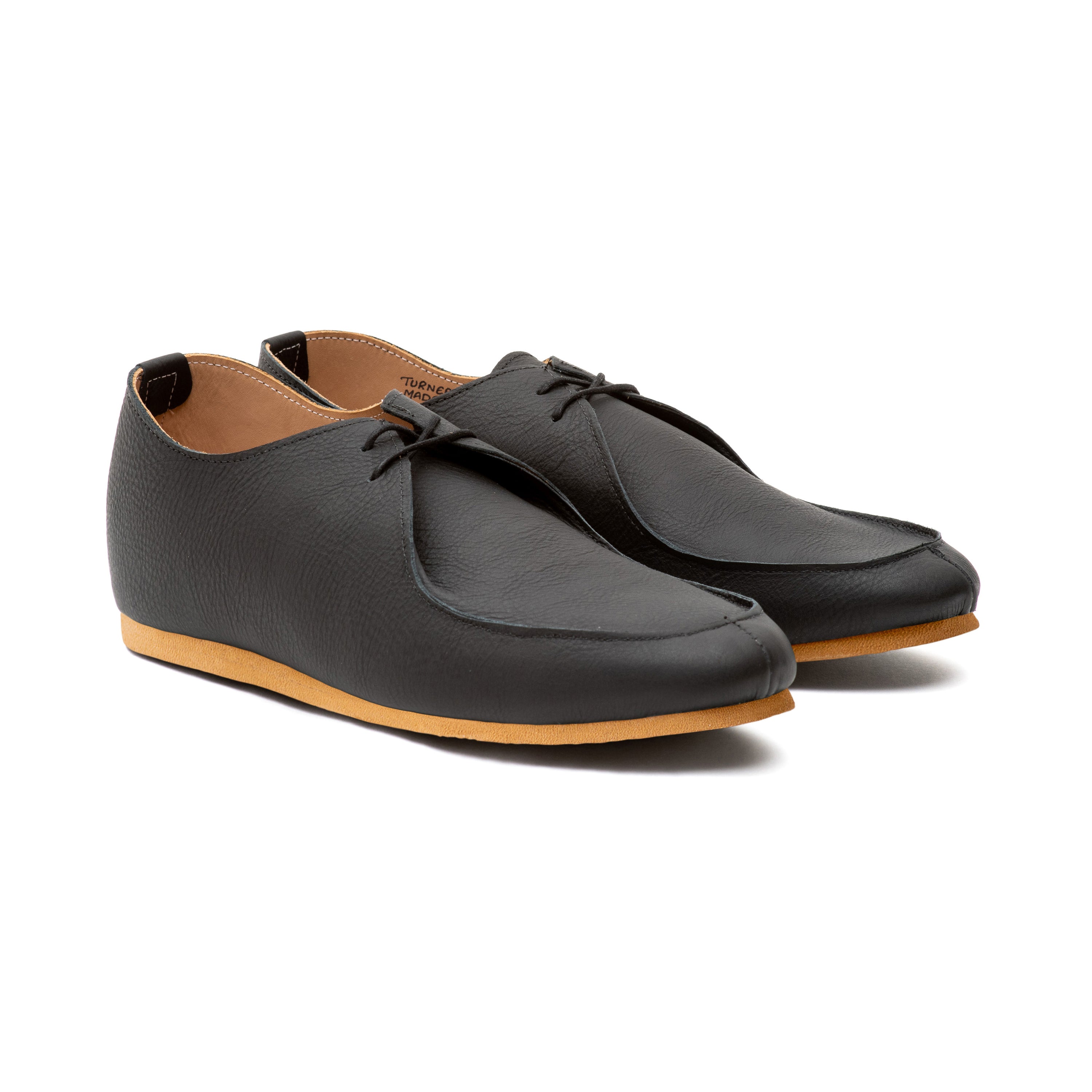 Turner Apron Shoe - Black Calf – Crown Northampton