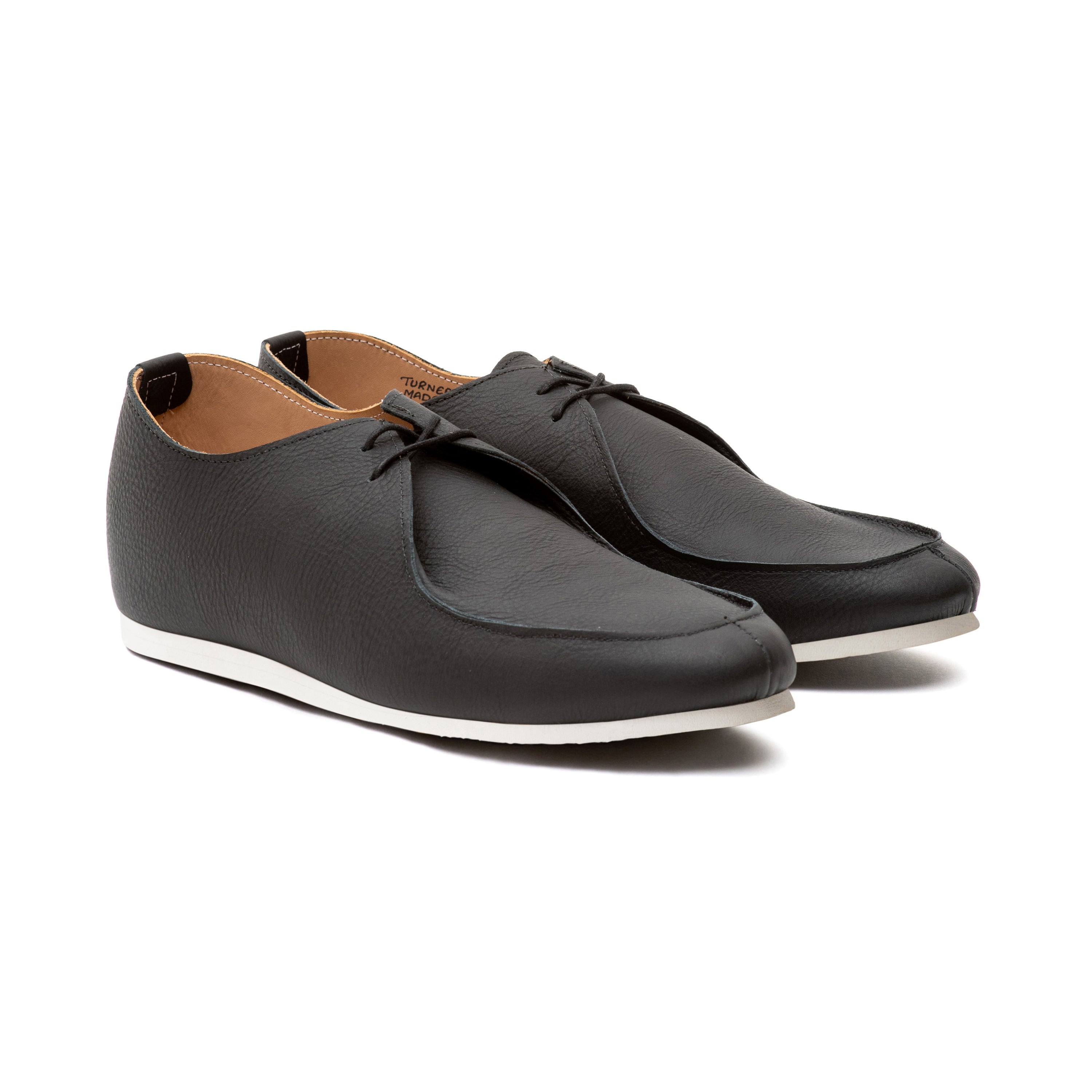 Turner Apron Shoe - Black Calf – Crown Northampton