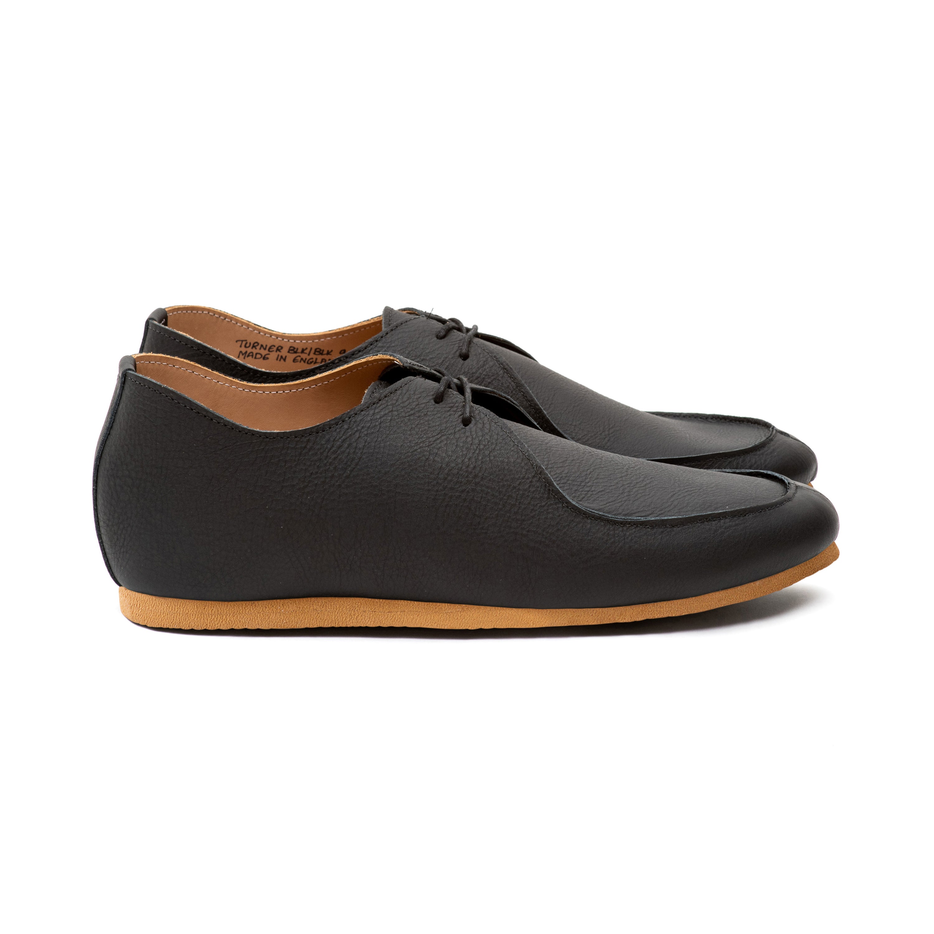 Turner Apron Shoe - Black Calf – Crown Northampton