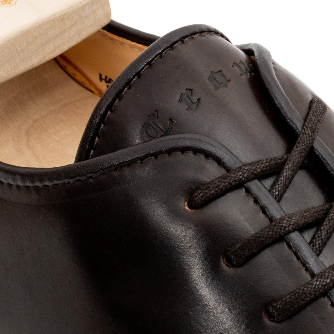 Harlestone Derby - Horween Dark Cognac Shell Cordovan – Crown Northampton