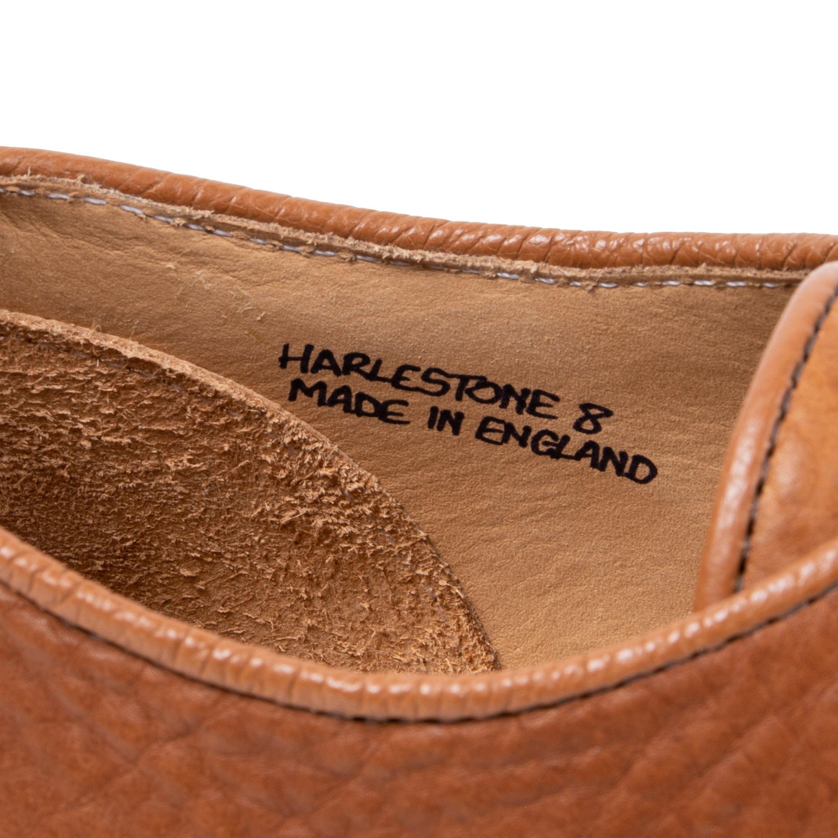 Harlestone Derby - Black Veg Tan Calf – Crown Northampton
