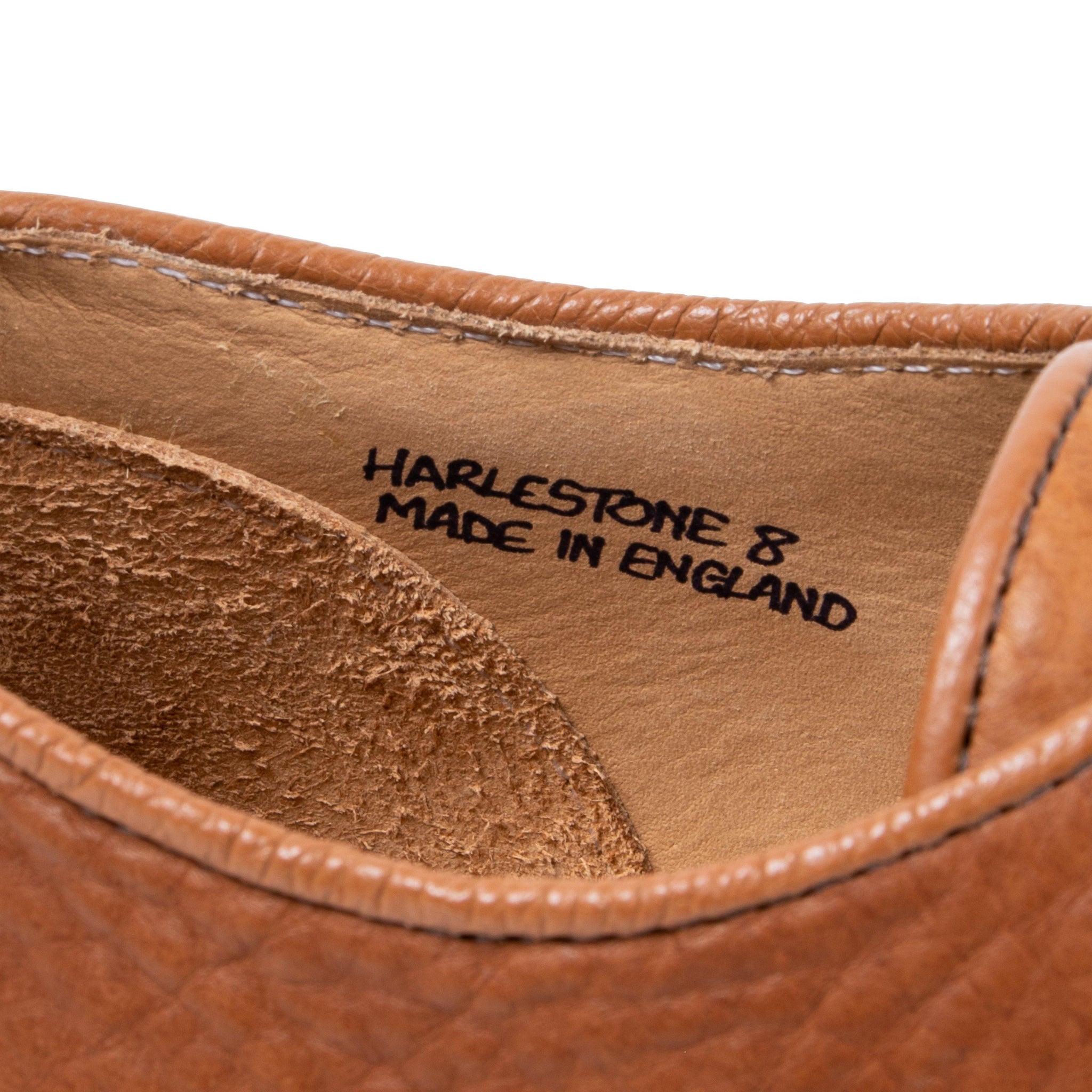 Harlestone Derby - Black Veg Tan Calf – Crown Northampton