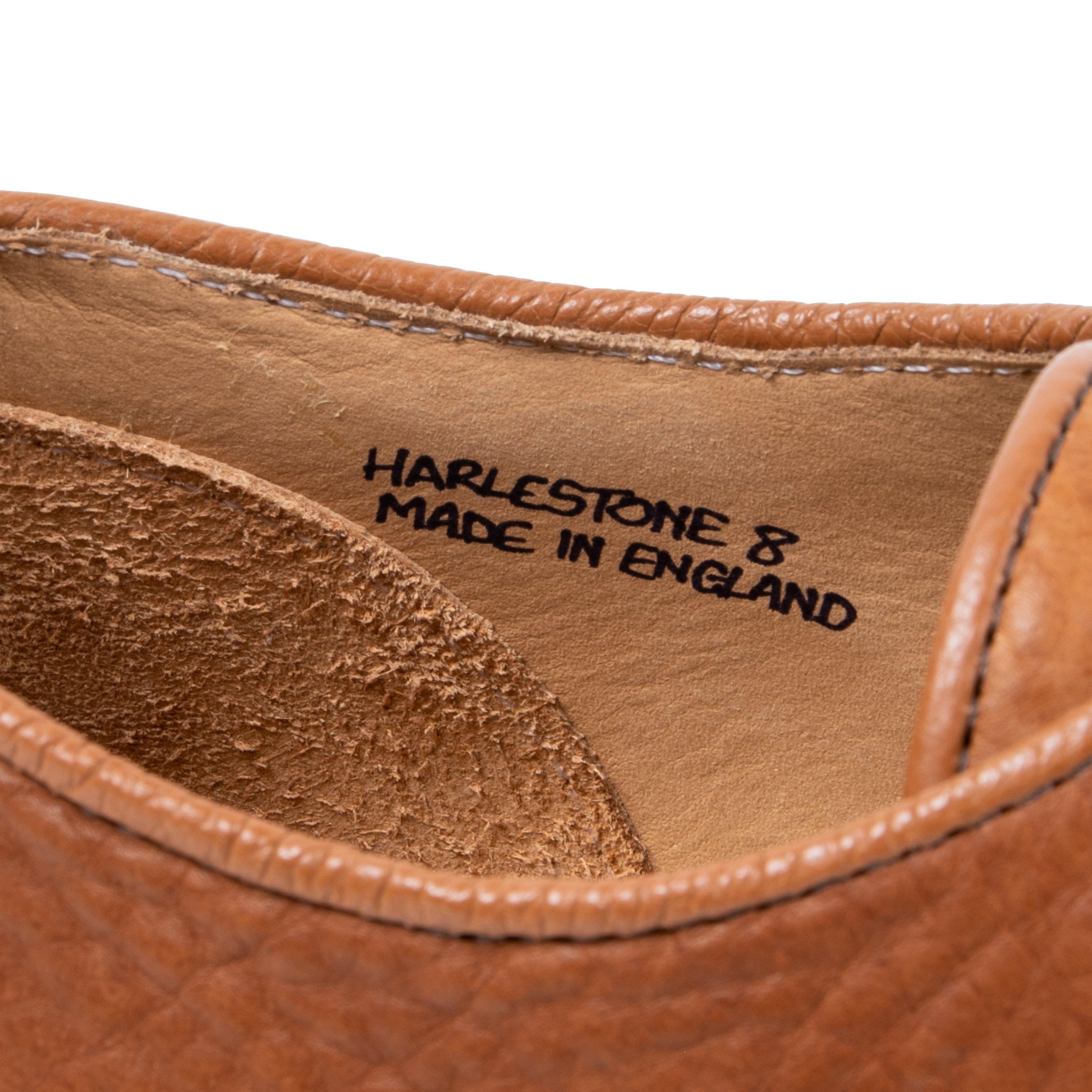 Harlestone Derby - Black Veg Tan Calf – Crown Northampton