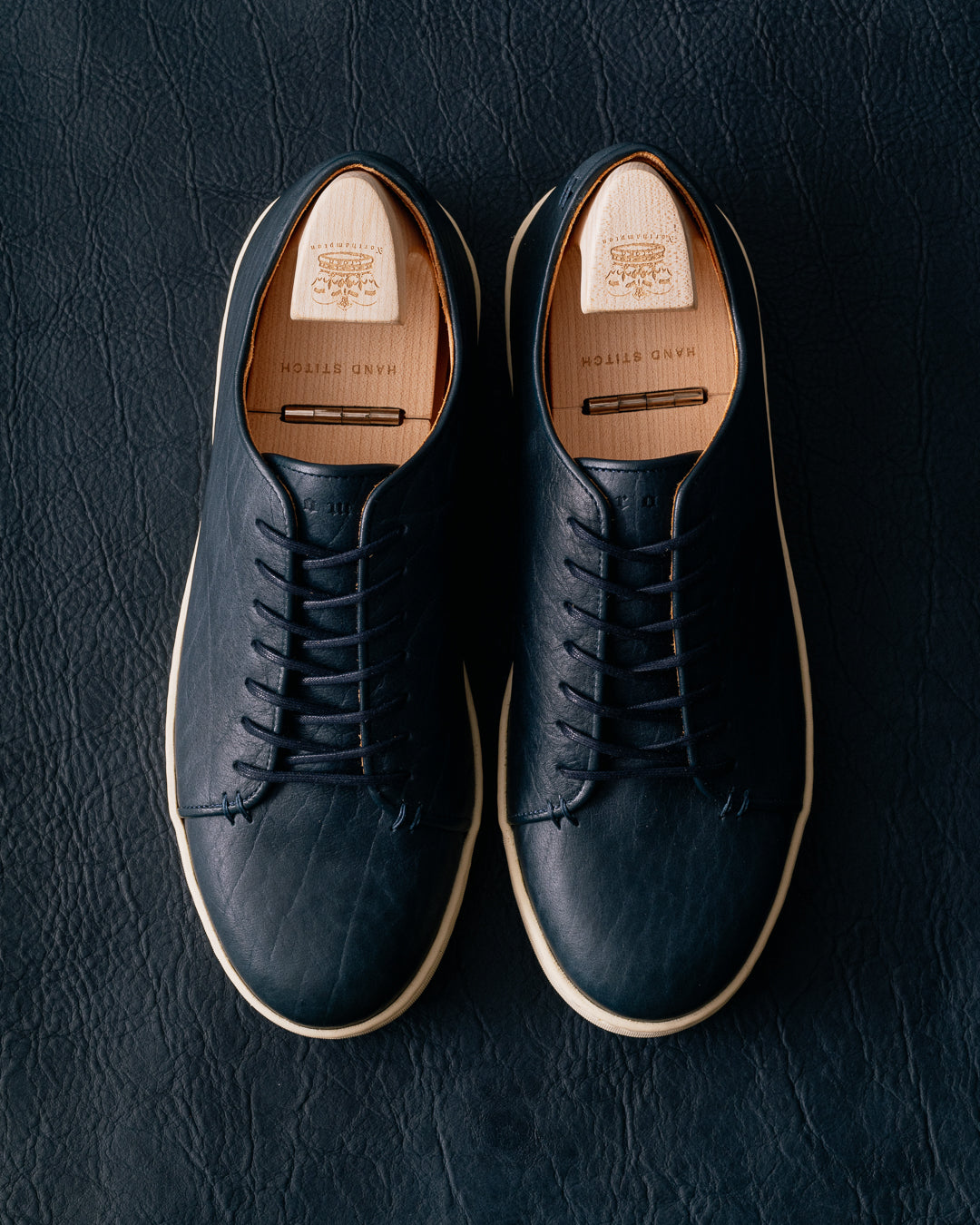 Harlestone Derby - Ink Horween Buffalo Leather – Crown Northampton