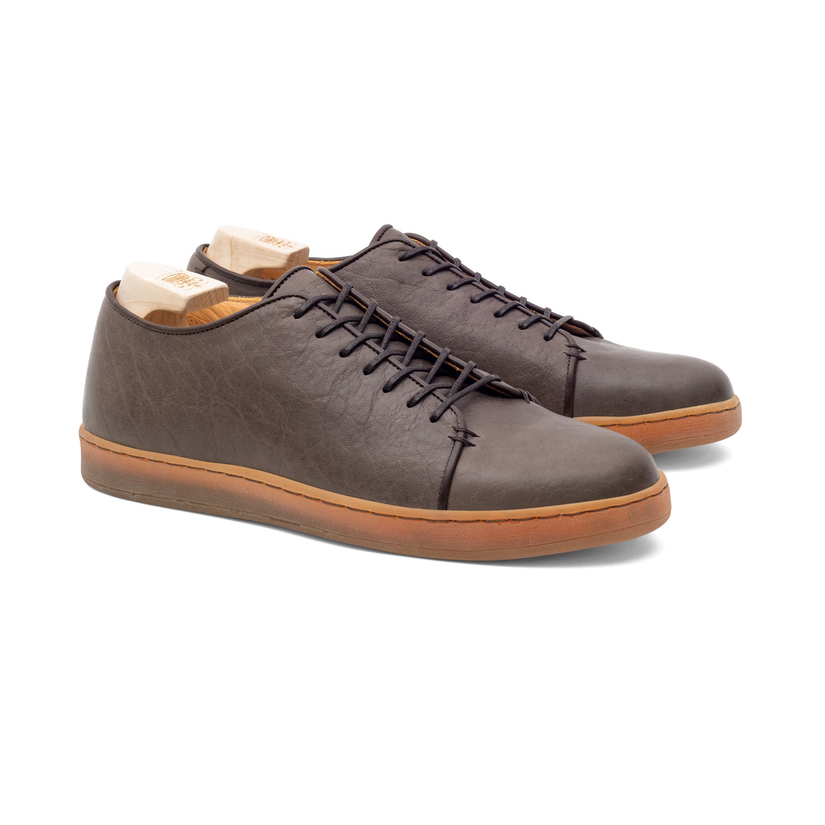 Harlestone Derby - Grey Horween Buffalo – Crown Northampton