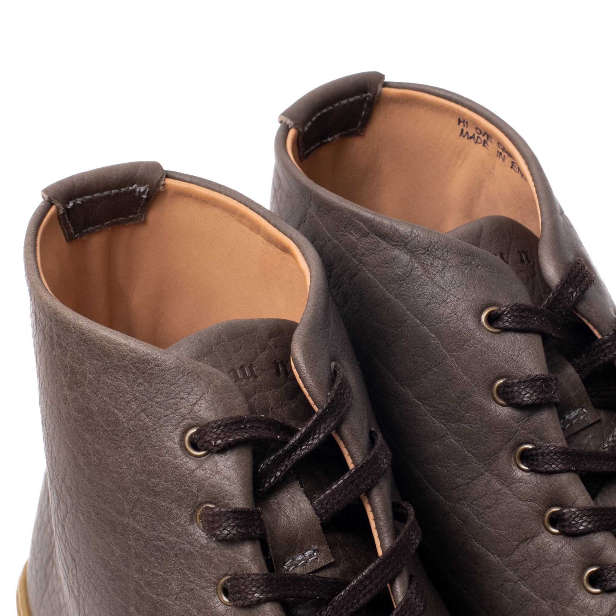 Crown Northampton Overstone Hi Derby - Grey Horween Buffalo Leather
