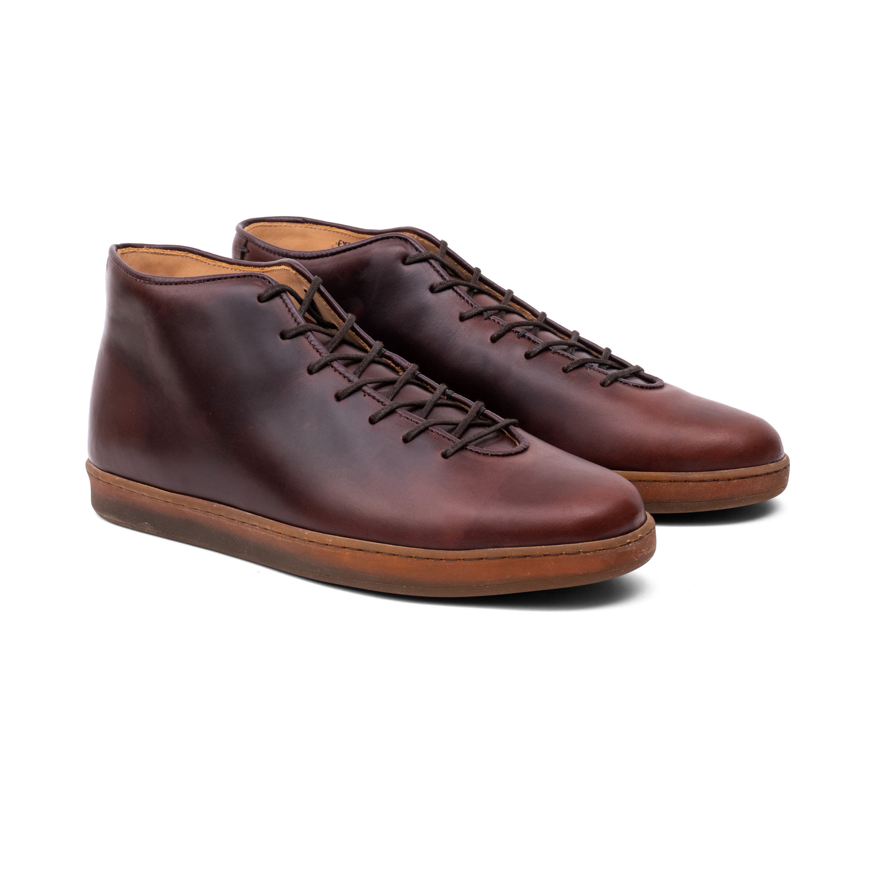 Everdon Wholecut Mid - Horween Brown Chromexcel – Crown Northampton