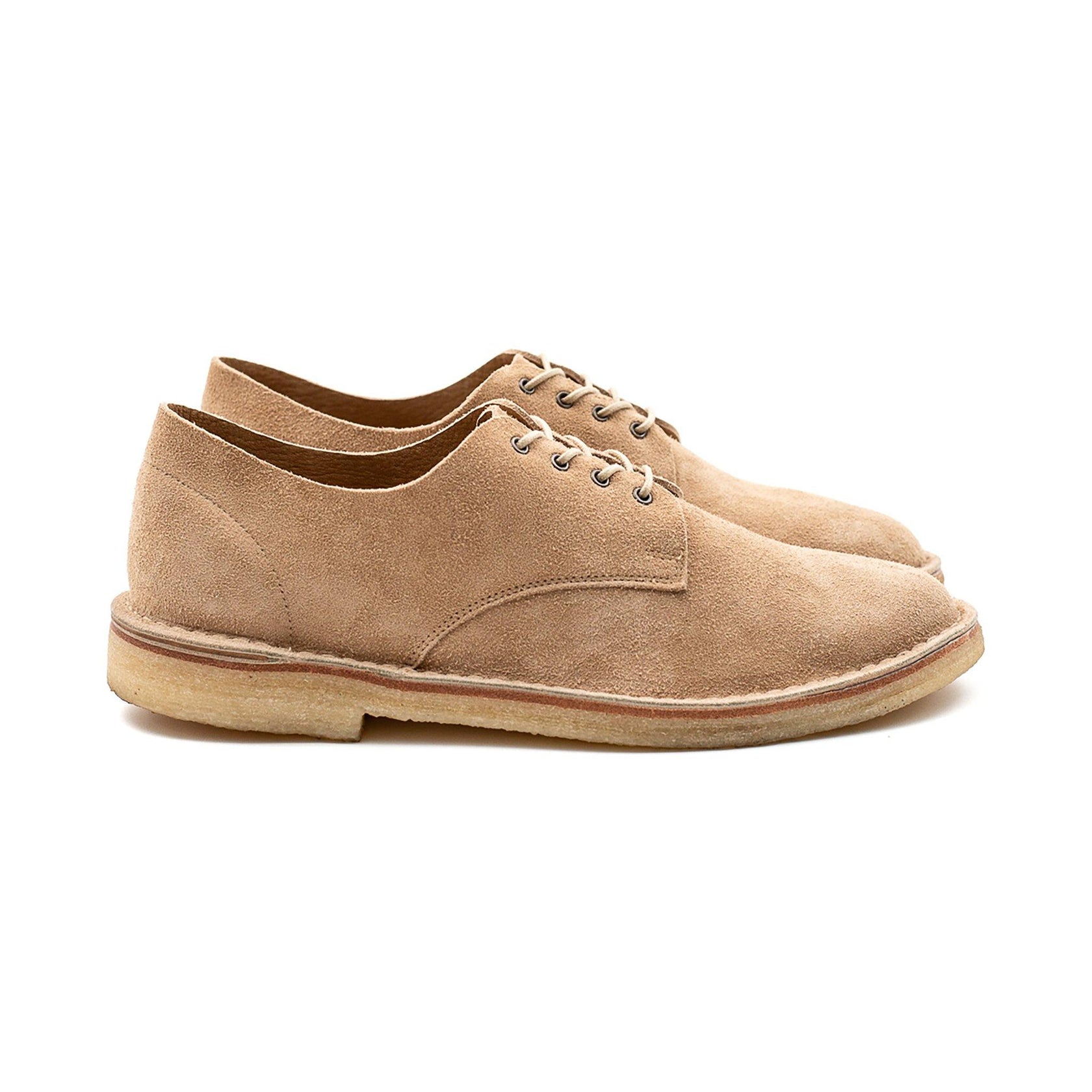 Grove Desert Shoe - Sand Janus Calf Suede – Crown Northampton