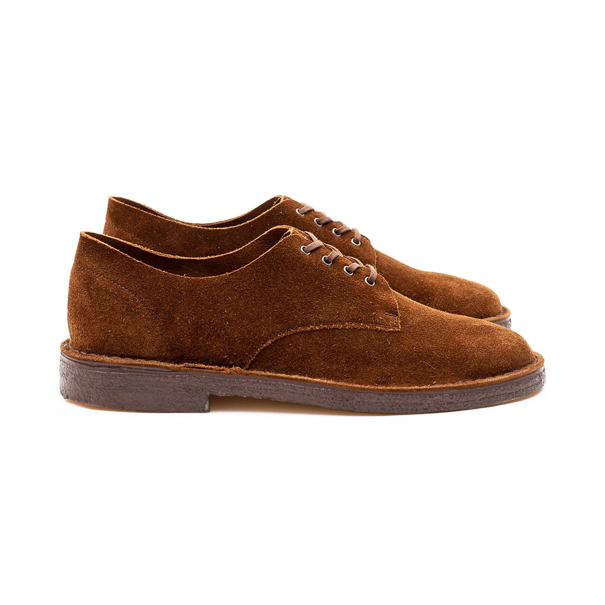 Grove Desert Shoe - Snuff Janus Calf Suede – Crown Northampton