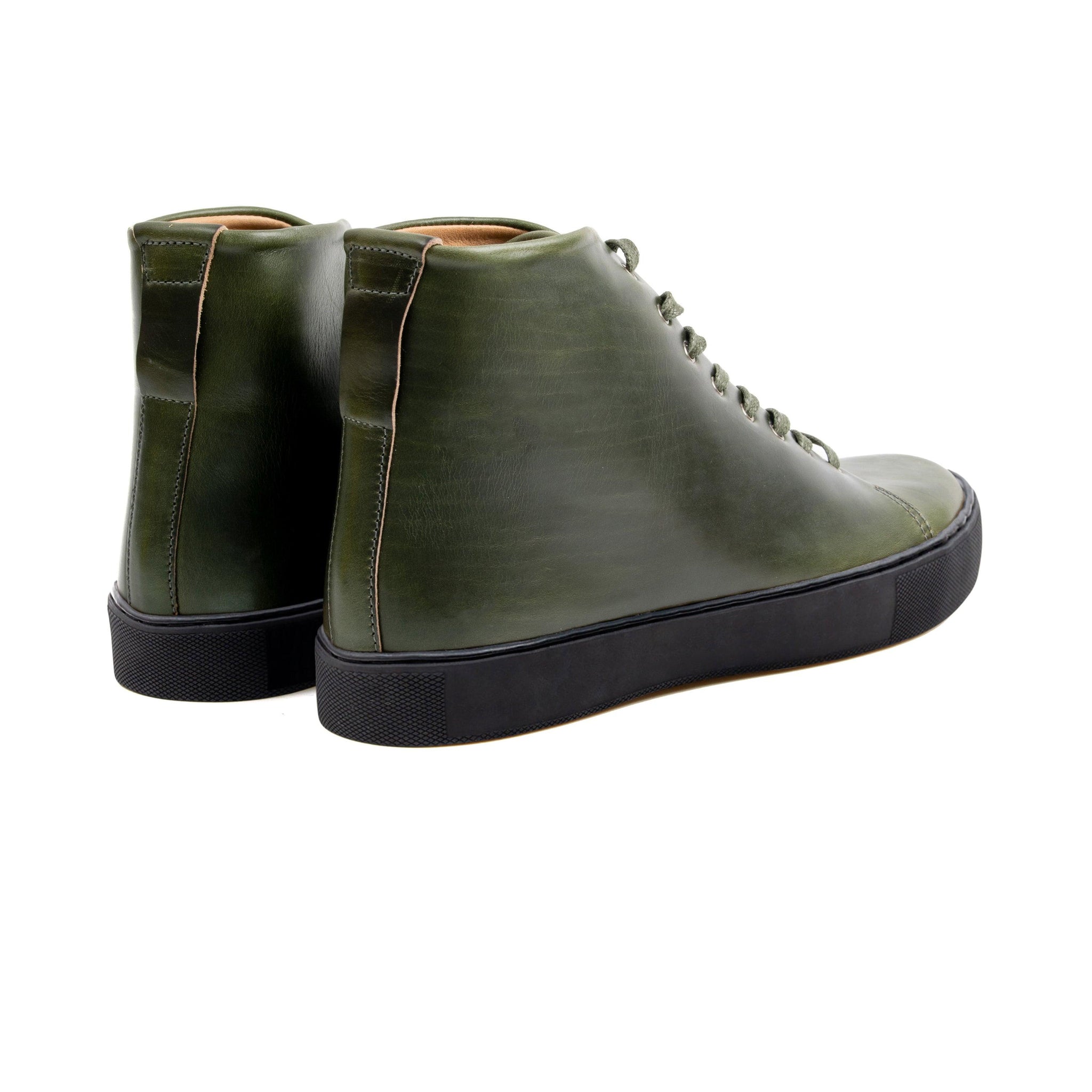 Overstone Hi Derby - Horween Forest Green Chromexcel – Crown Northampton