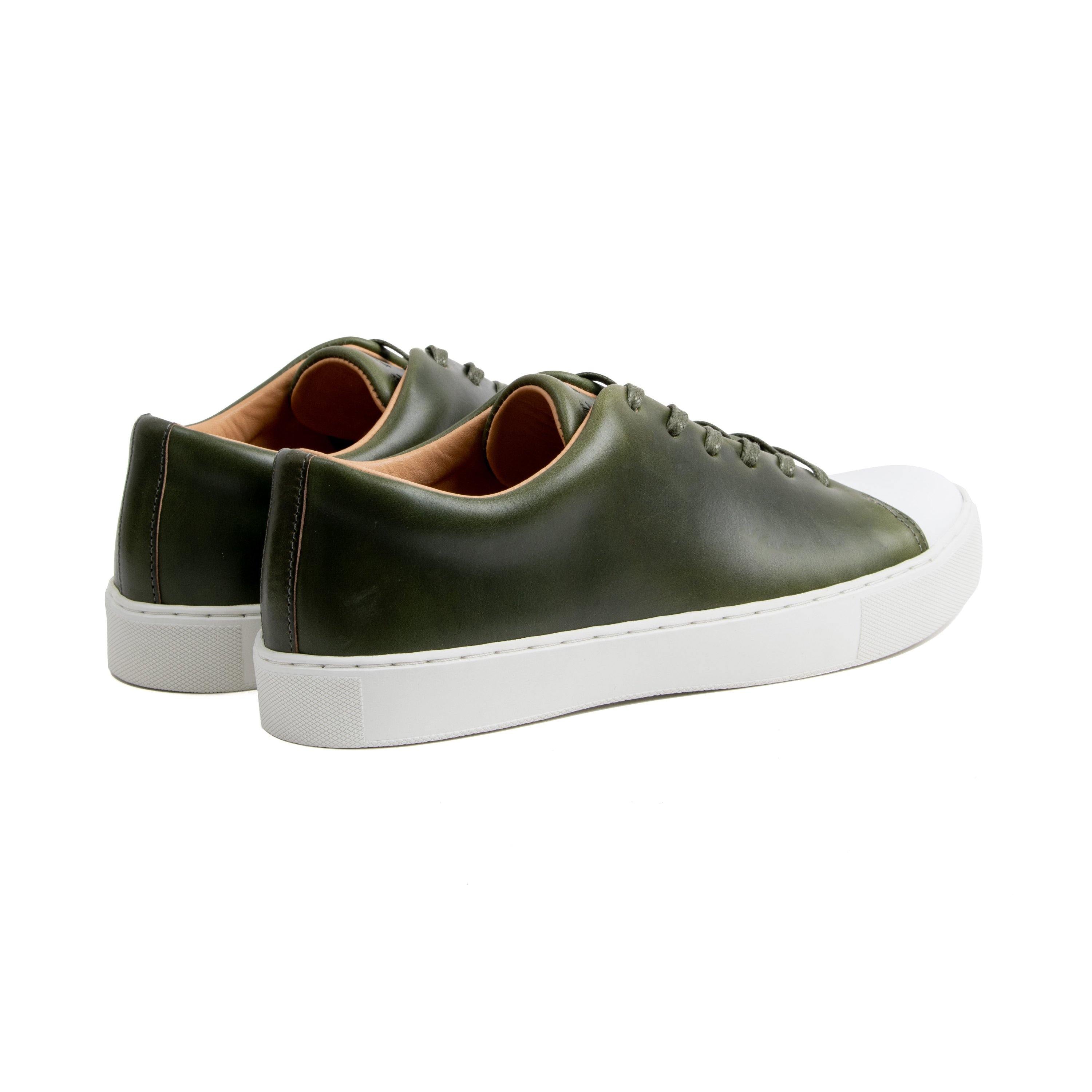Abington Toe Cap - Horween Forest Green Chromexcel – Crown Northampton